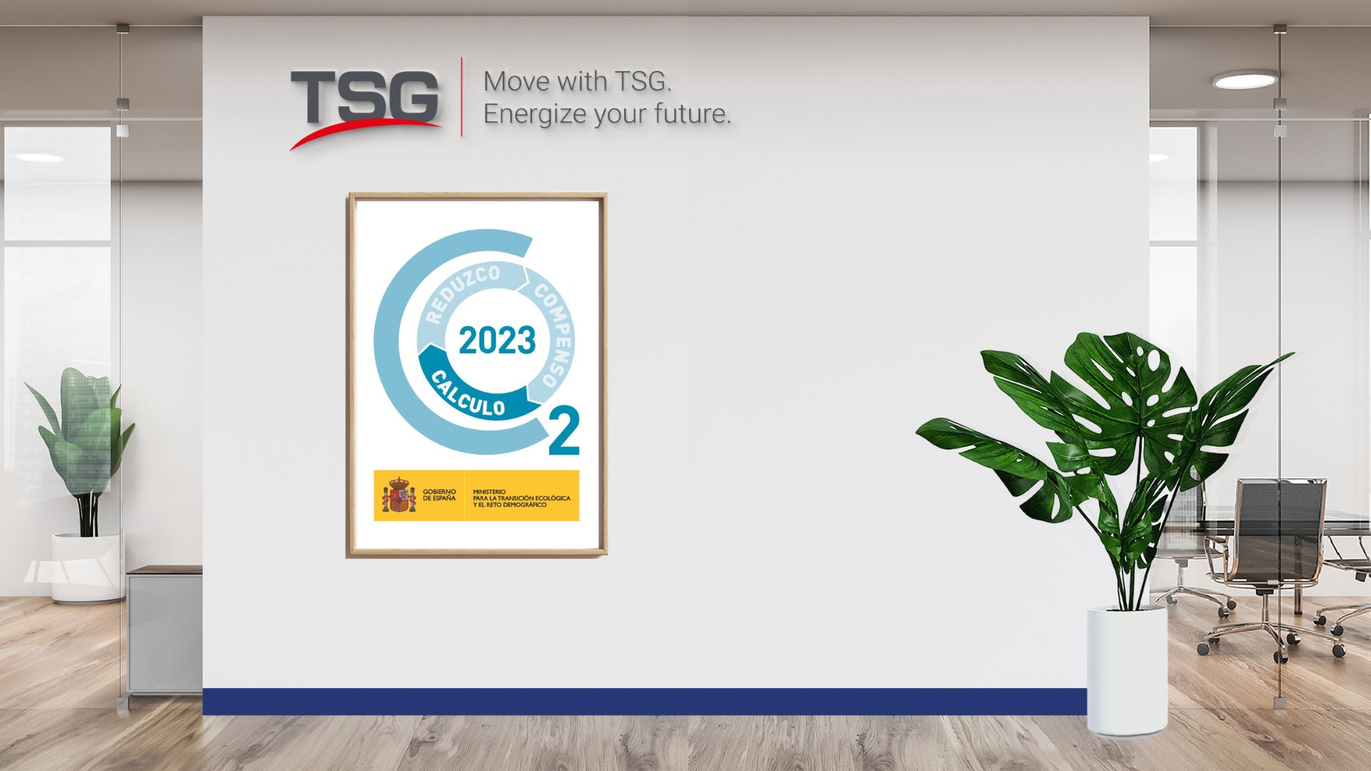 TSG Ibérica recibe el sello de registro de huella de carbono 2023 - TSG | Technical Services and ...