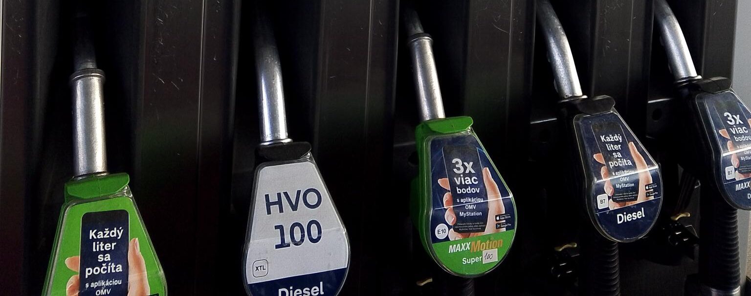 HVO palivo na čerpacej stanici